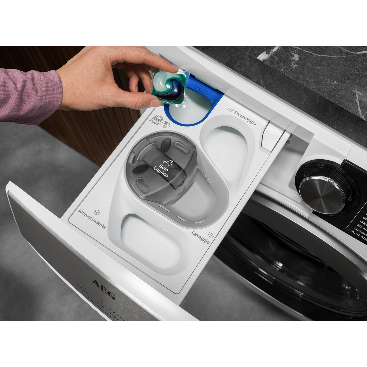 Lavatrice serie 7000 ProSteam® UniversalDose 9 kg Lavatrici a carica ...