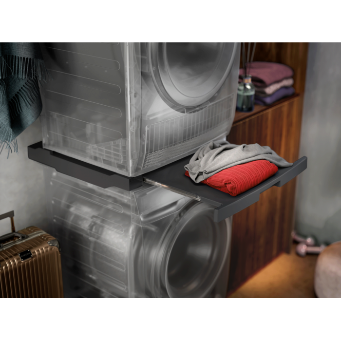 Stacking kit with pull out shelf dark grey N1WYHSK6